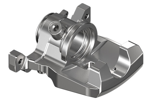 3D illustration of a brake caliper